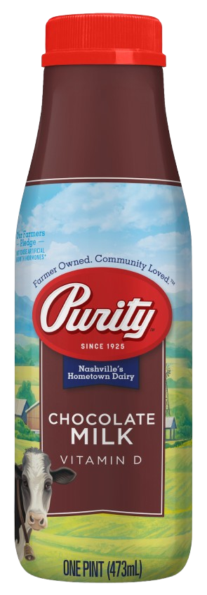 Chocolate Milk Plastic Pint - Purity™ Dairy